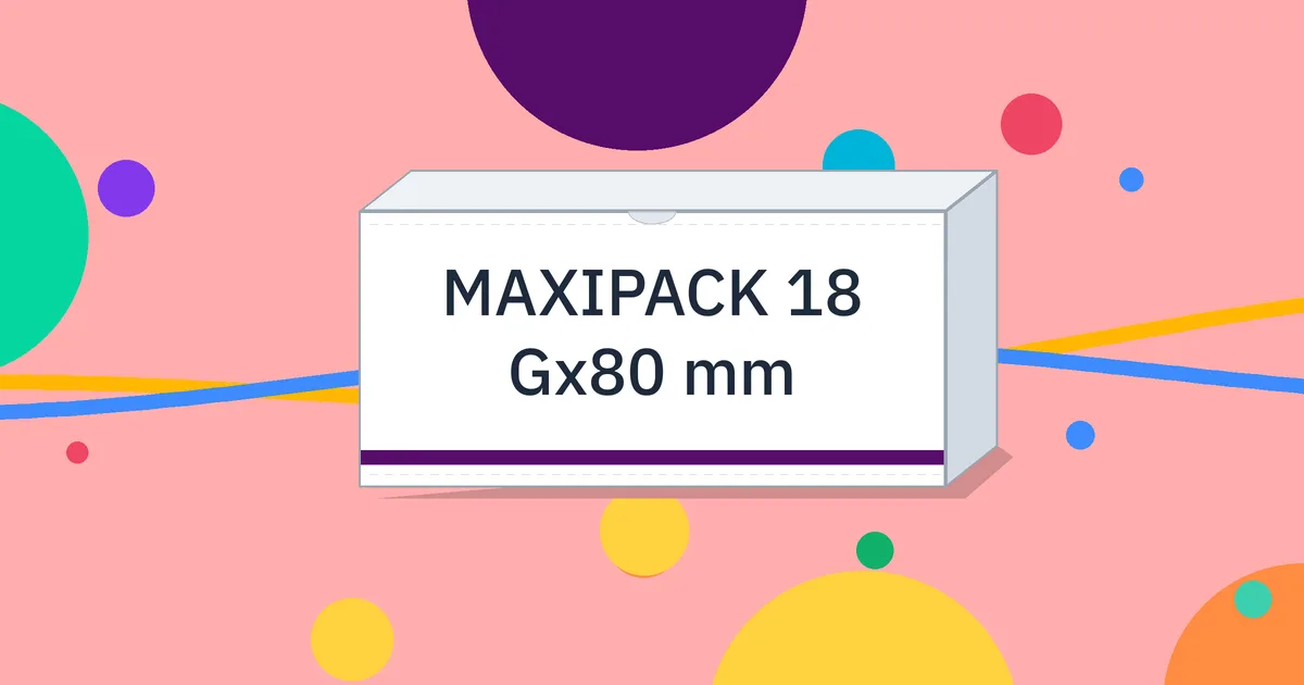 Symbolbild: Packung mit der Aufschrift MAXIPACK 18 Gx80 mm (PZN 09217764) – Verfügbarkeit und Bezug in Apotheken in Frankfurt am Main