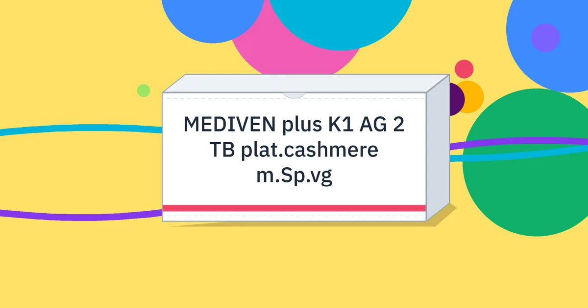 Symbolbild: Packung mit der Aufschrift MEDIVEN plus K1 AG 2 TB plat.cashmere m.Sp.vg (PZN 15059884) – Verfügbarkeit und Bezug in Apotheken in Frankfurt am Main
