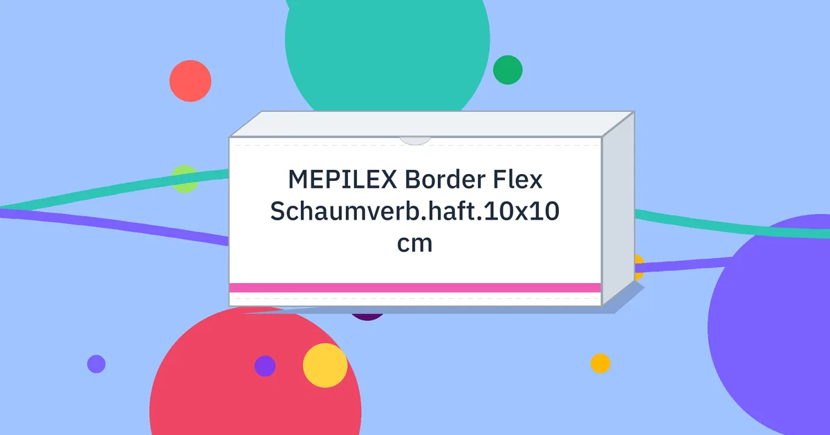 Symbolbild: Packung mit der Aufschrift MEPILEX Border Flex Schaumverb.haft.10x10 cm (PZN 12596009) – Verfügbarkeit und Bezug in Apotheken in Frankfurt am Main