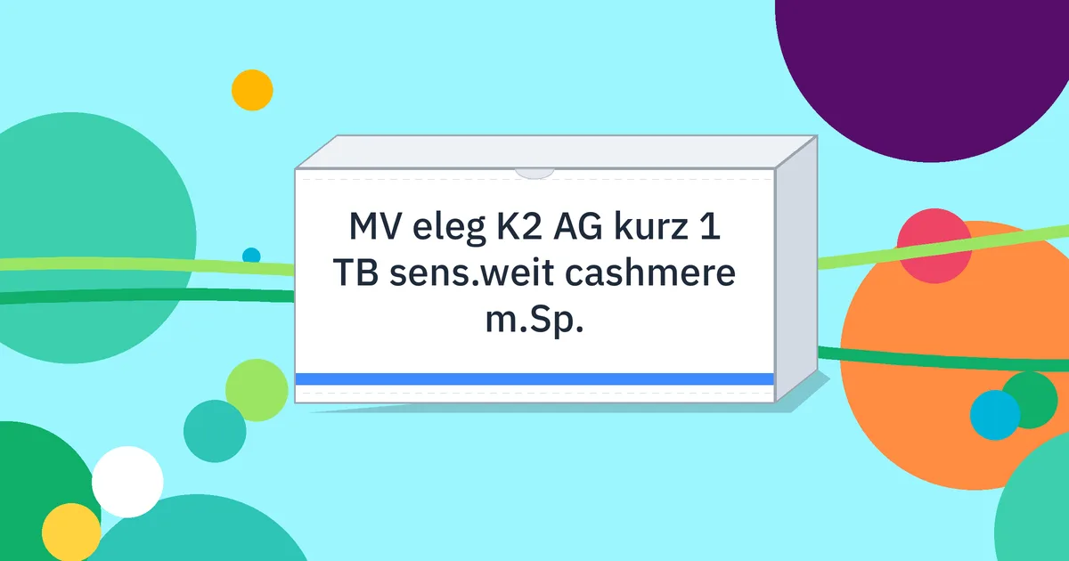 Symbolbild: Packung mit der Aufschrift MV eleg K2 AG kurz 1 TB sens.weit cashmere m.Sp. (PZN 14674529) – Verfügbarkeit und Bezug in Apotheken in Frankfurt am Main