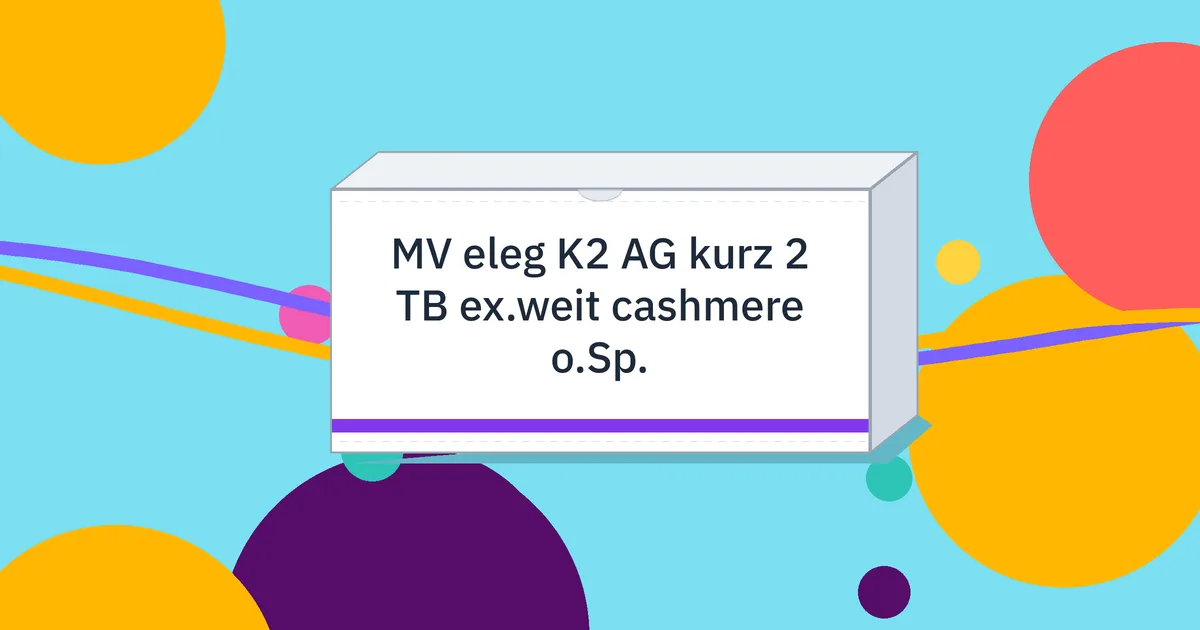Symbolbild: Packung mit der Aufschrift MV eleg K2 AG kurz 2 TB ex.weit cashmere o.Sp. (PZN 15273695) – Verfügbarkeit und Bezug in Apotheken in Frankfurt am Main