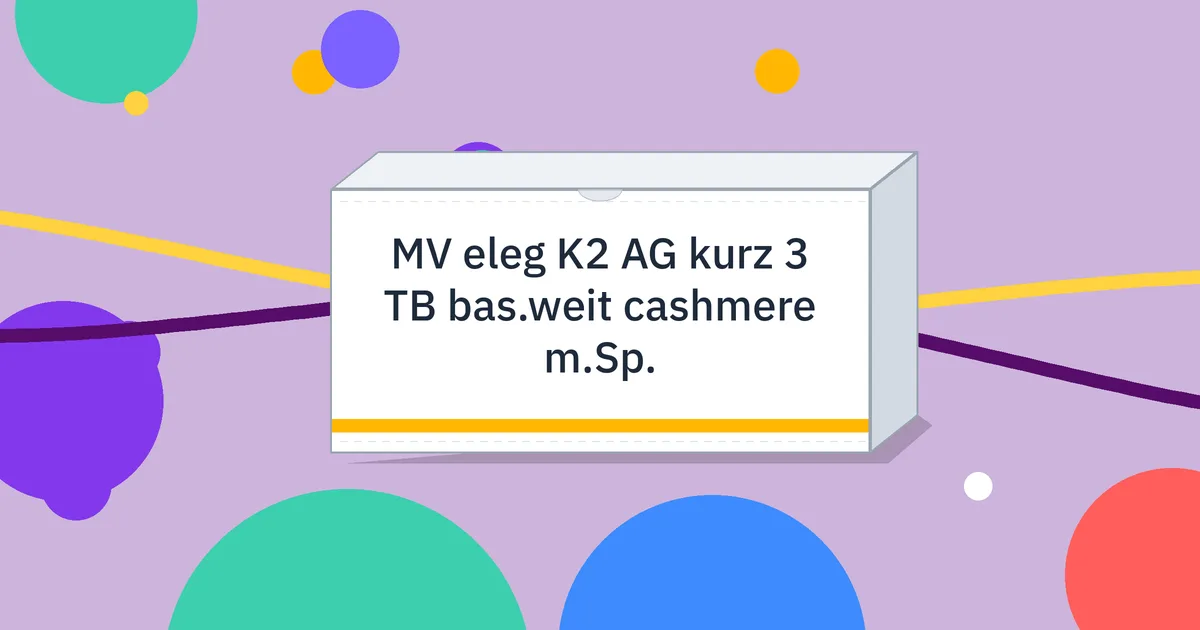 Symbolbild: Packung mit der Aufschrift MV eleg K2 AG kurz 3 TB bas.weit cashmere m.Sp. (PZN 14676149) – Verfügbarkeit und Bezug in Apotheken in Frankfurt am Main