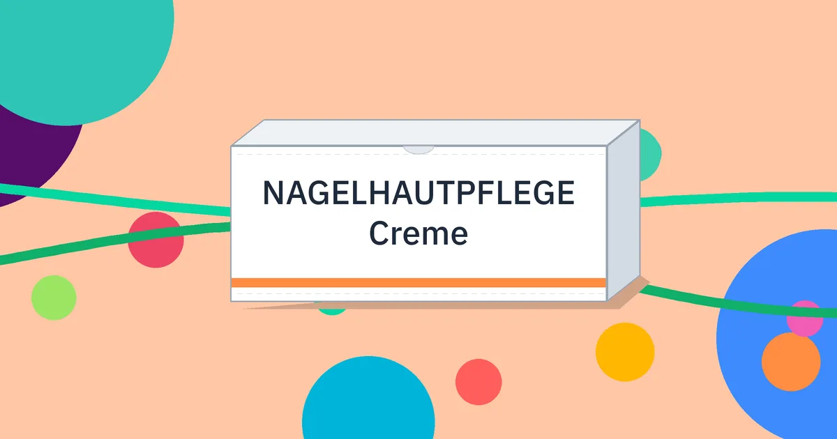 Symbolbild: Packung mit der Aufschrift NAGELHAUTPFLEGE Creme (PZN 06153615) – Verfügbarkeit und Bezug in Apotheken in Frankfurt am Main