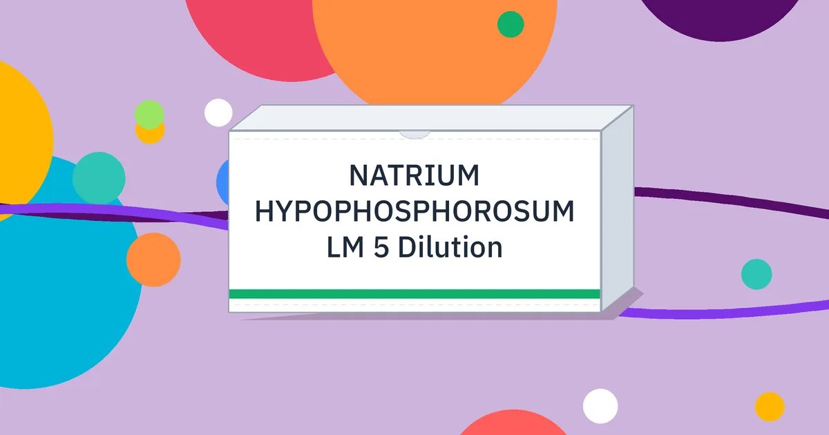 Symbolbild: Packung mit der Aufschrift NATRIUM HYPOPHOSPHOROSUM LM 5 Dilution (PZN 12963330) – Verfügbarkeit und Bezug in Apotheken in Frankfurt am Main