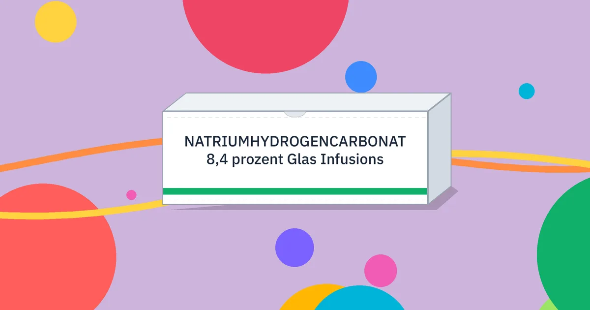 Symbolbild: Packung mit der Aufschrift NATRIUMHYDROGENCARBONAT 8,4 prozent Glas Infusions (PZN 03058282) – Verfügbarkeit und Bezug in Apotheken in Frankfurt am Main