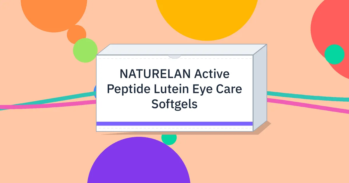 Symbolbild: Packung mit der Aufschrift NATURELAN Active Peptide Lutein Eye Care Softgels (PZN 19208080) – Verfügbarkeit und Bezug in Apotheken in Frankfurt am Main