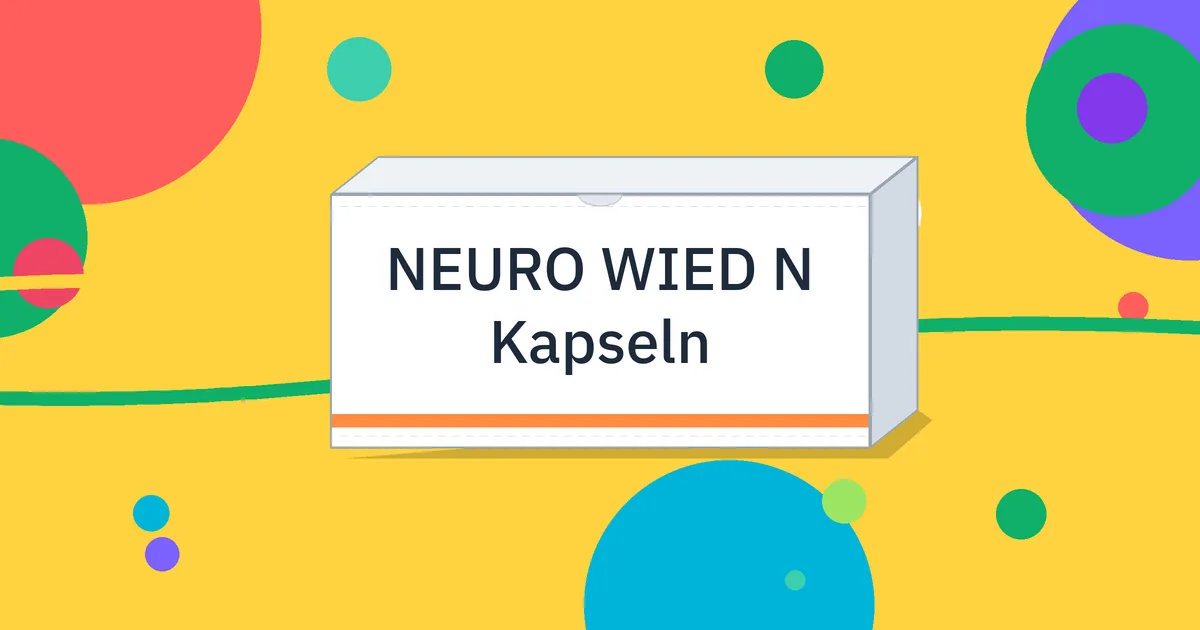 Symbolbild: Packung mit der Aufschrift NEURO WIED N Kapseln (PZN 09616949) – Verfügbarkeit und Bezug in Apotheken in Frankfurt am Main
