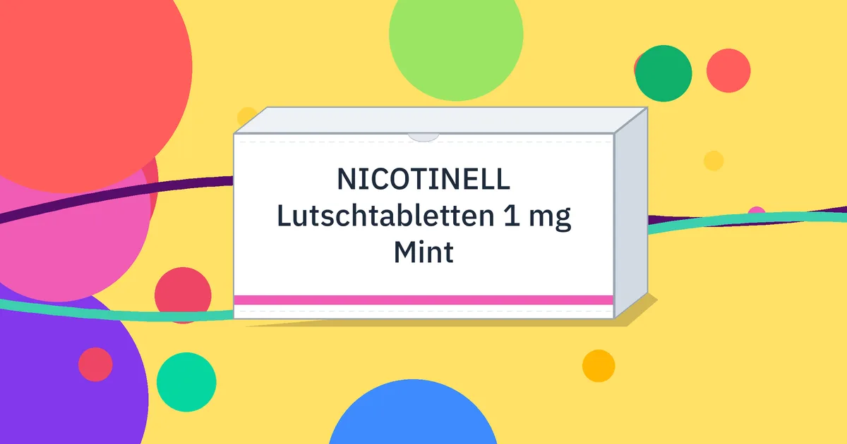 Symbolbild: Packung mit der Aufschrift NICOTINELL Lutschtabletten 1 mg Mint (PZN 19999650) – Verfügbarkeit und Bezug in Apotheken in Frankfurt am Main