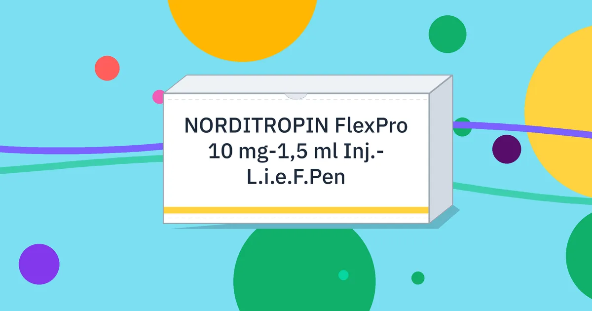 Symbolbild: Packung mit der Aufschrift NORDITROPIN FlexPro 10 mg-1,5 ml Inj.-L.i.e.F.Pen (PZN 18111711) – Verfügbarkeit und Bezug in Apotheken in Frankfurt am Main