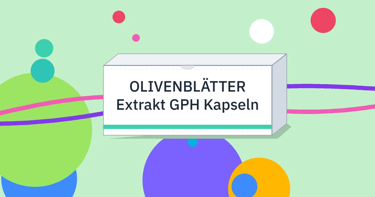 Symbolbild: Packung mit der Aufschrift OLIVENBLÄTTER Extrakt GPH Kapseln (PZN 03057868) – Verfügbarkeit und Bezug in Apotheken in Frankfurt am Main