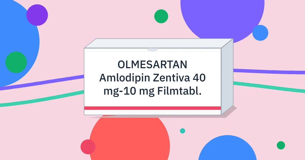 Symbolbild: Packung mit der Aufschrift OLMESARTAN Amlodipin Zentiva 40 mg-10 mg Filmtabl. (PZN 13895642) – Verfügbarkeit und Bezug in Apotheken in Frankfurt am Main
