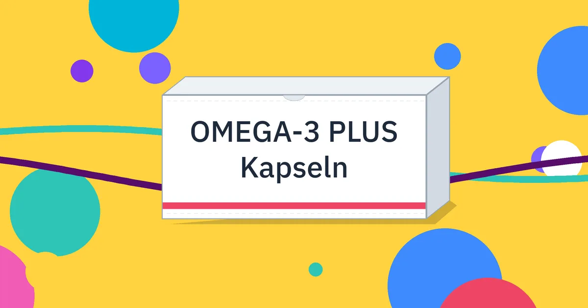 Symbolbild: Packung mit der Aufschrift OMEGA-3 PLUS Kapseln (PZN 18771270) – Verfügbarkeit und Bezug in Apotheken in Frankfurt am Main