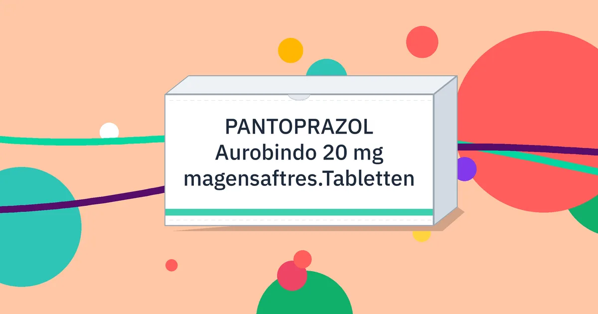 Symbolbild: Packung mit der Aufschrift PANTOPRAZOL Aurobindo 20 mg magensaftres.Tabletten (PZN 11100704) – Verfügbarkeit und Bezug in Apotheken in Frankfurt am Main