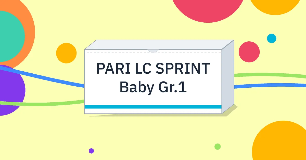 Symbolbild: Packung mit der Aufschrift PARI LC SPRINT Baby Gr.1 (PZN 03870115) – Verfügbarkeit und Bezug in Apotheken in Frankfurt am Main
