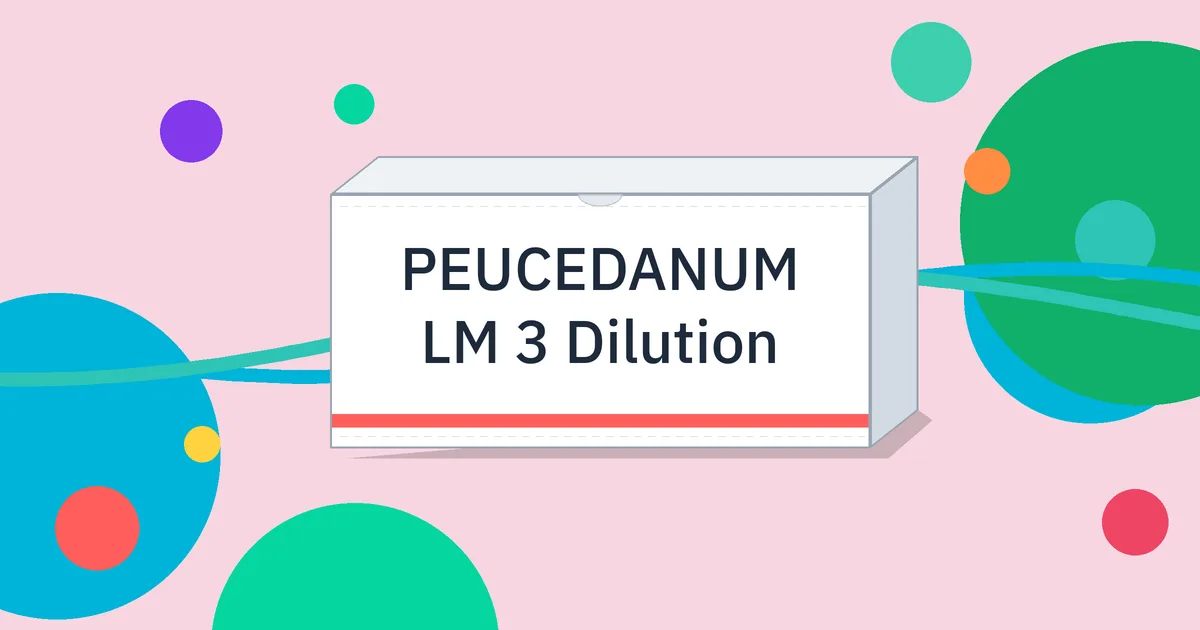 Symbolbild: Packung mit der Aufschrift PEUCEDANUM LM 3 Dilution (PZN 13636366) – Verfügbarkeit und Bezug in Apotheken in Frankfurt am Main
