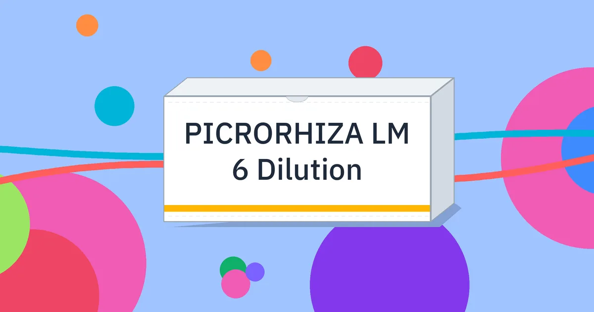 Symbolbild: Packung mit der Aufschrift PICRORHIZA LM 6 Dilution (PZN 13641516) – Verfügbarkeit und Bezug in Apotheken in Frankfurt am Main