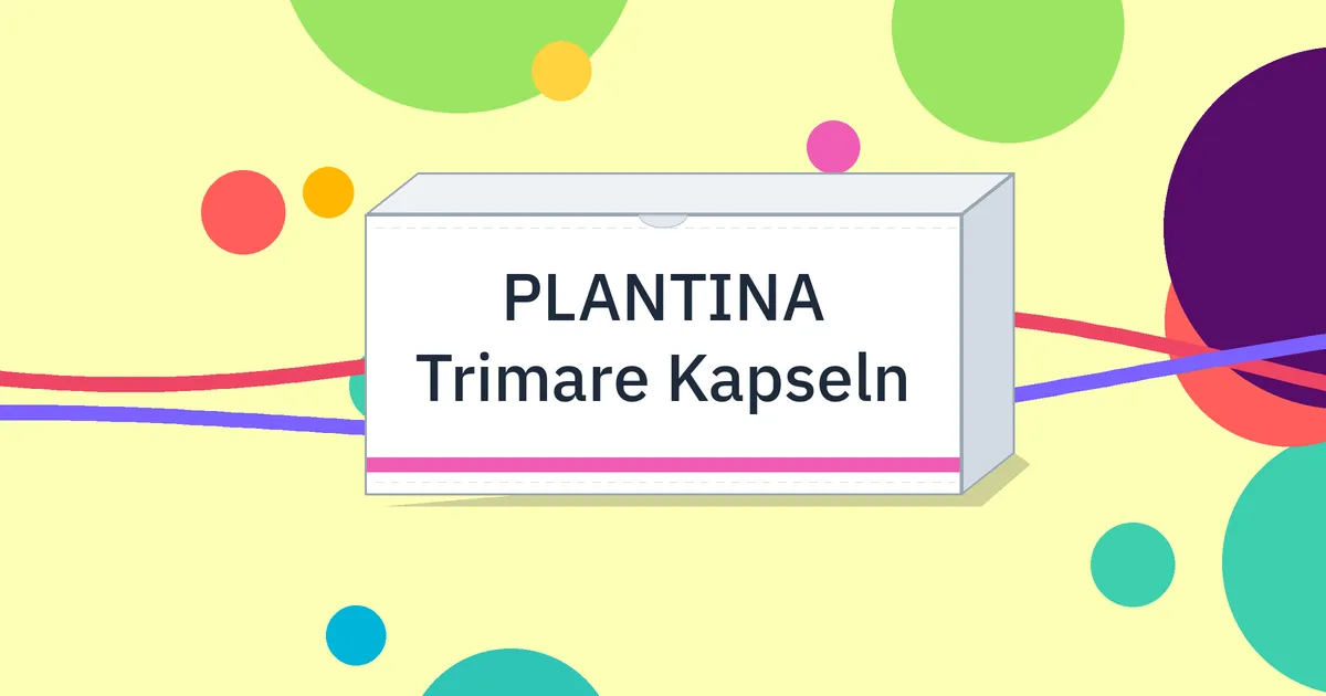 Symbolbild: Packung mit der Aufschrift PLANTINA Trimare Kapseln (PZN 19233563) – Verfügbarkeit und Bezug in Apotheken in Frankfurt am Main
