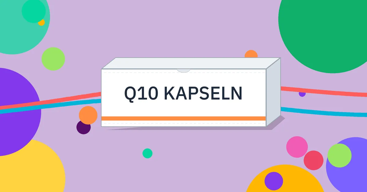 Symbolbild: Packung mit der Aufschrift Q10 KAPSELN (PZN 08499387) – Verfügbarkeit und Bezug in Apotheken in Frankfurt am Main