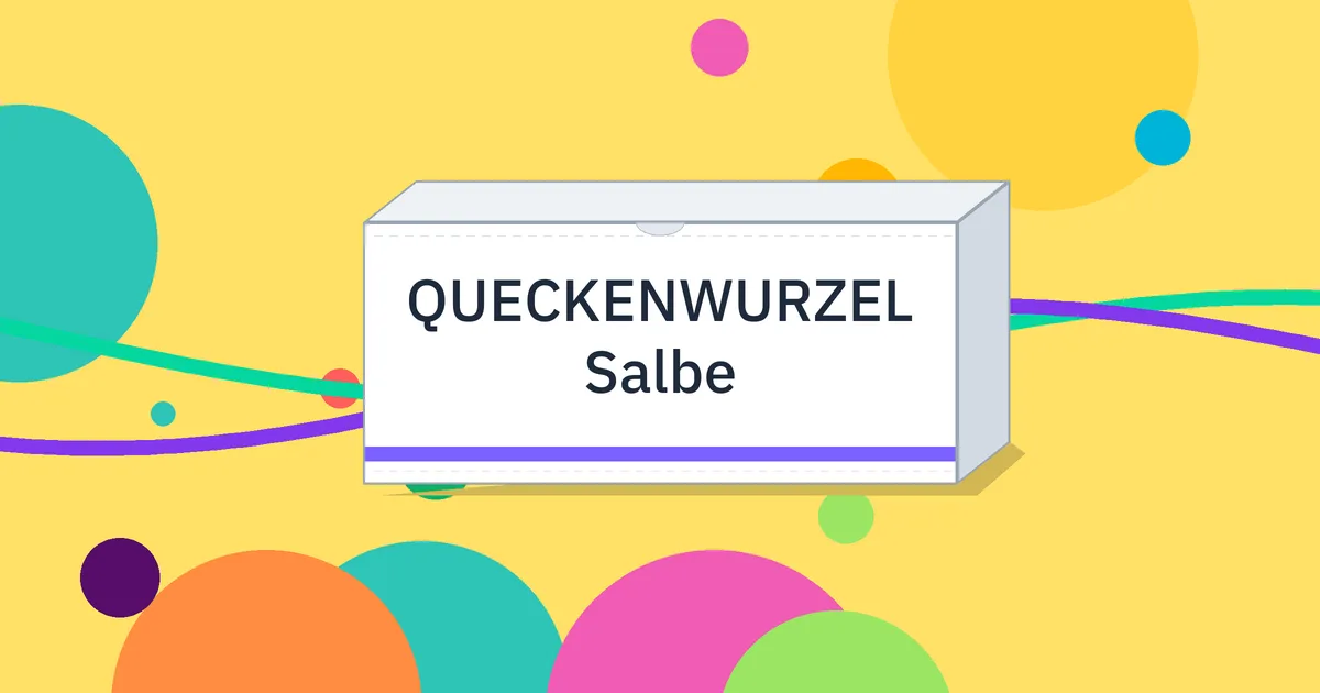 Symbolbild: Packung mit der Aufschrift QUECKENWURZEL Salbe (PZN 18301682) – Verfügbarkeit und Bezug in Apotheken in Frankfurt am Main