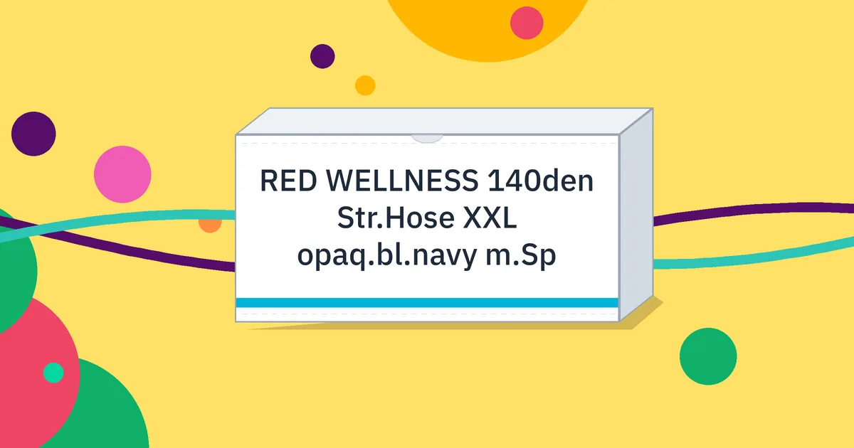 Symbolbild: Packung mit der Aufschrift RED WELLNESS 140den Str.Hose XXL opaq.bl.navy m.Sp (PZN 16176238) – Verfügbarkeit und Bezug in Apotheken in Frankfurt am Main