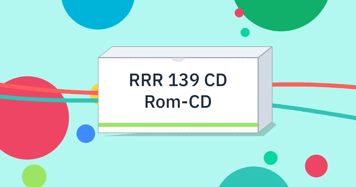 Symbolbild: Packung mit der Aufschrift RRR 139 CD Rom-CD (PZN 05975775) – Verfügbarkeit und Bezug in Apotheken in Frankfurt am Main