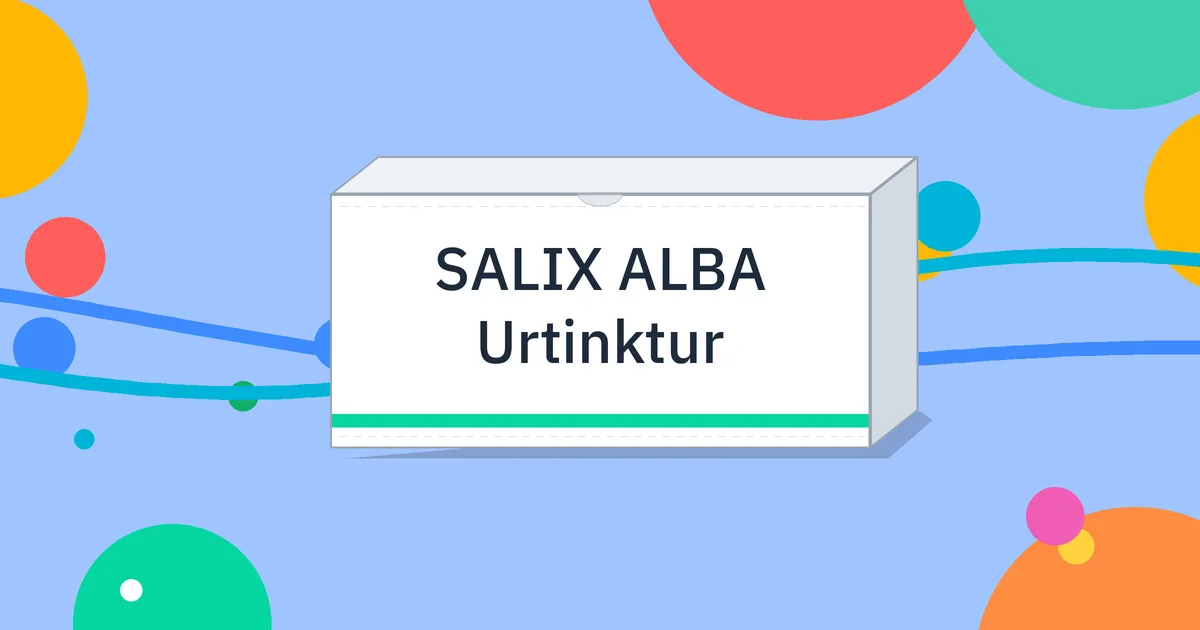 Symbolbild: Packung mit der Aufschrift SALIX ALBA Urtinktur (PZN 04235355) – Verfügbarkeit und Bezug in Apotheken in Frankfurt am Main