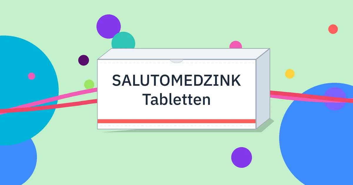Symbolbild: Packung mit der Aufschrift SALUTOMEDZINK Tabletten (PZN 11554983) – Verfügbarkeit und Bezug in Apotheken in Frankfurt am Main
