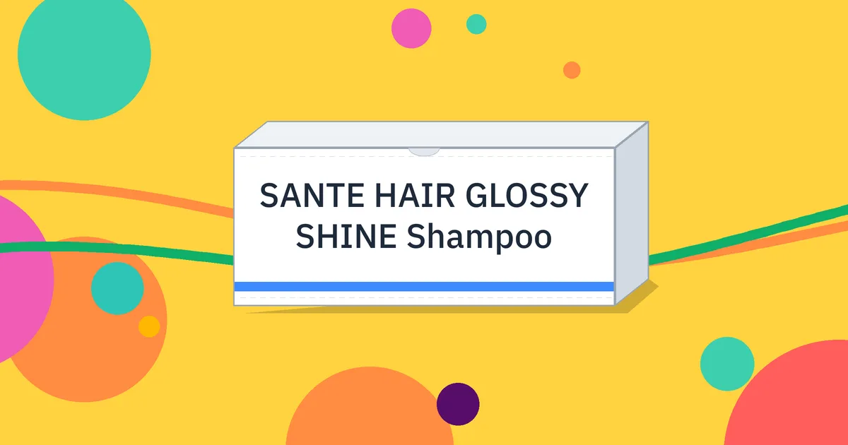 Symbolbild: Packung mit der Aufschrift SANTE HAIR GLOSSY SHINE Shampoo (PZN 19419575) – Verfügbarkeit und Bezug in Apotheken in Frankfurt am Main