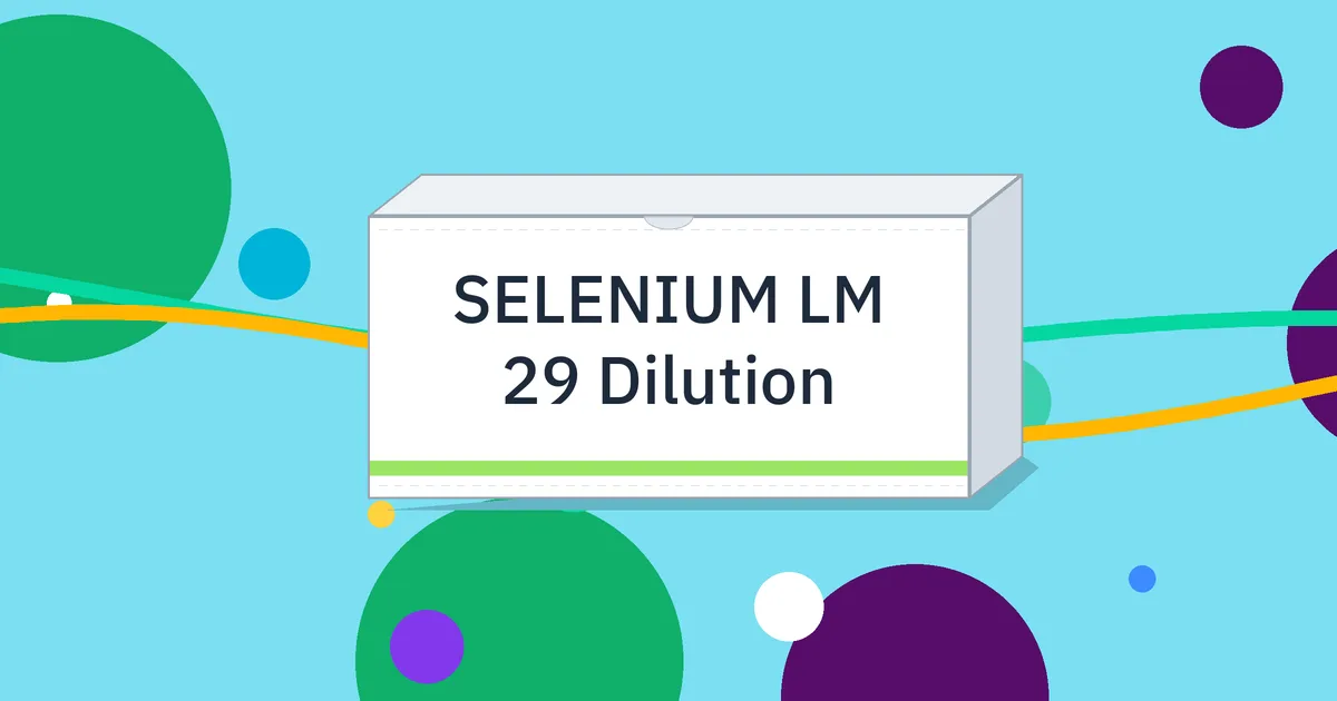 Symbolbild: Packung mit der Aufschrift SELENIUM LM 29 Dilution (PZN 13185952) – Verfügbarkeit und Bezug in Apotheken in Frankfurt am Main