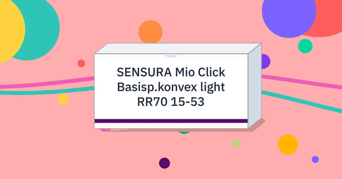 Symbolbild: Packung mit der Aufschrift SENSURA Mio Click Basisp.konvex light RR70 15-53 (PZN 10857842) – Verfügbarkeit und Bezug in Apotheken in Frankfurt am Main