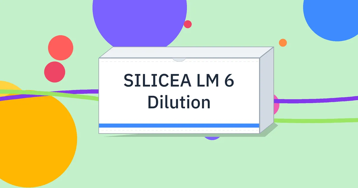 Symbolbild: Packung mit der Aufschrift SILICEA LM 6 Dilution (PZN 02603783) – Verfügbarkeit und Bezug in Apotheken in Frankfurt am Main