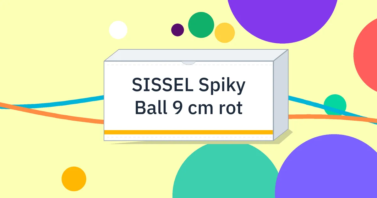 Symbolbild: Packung mit der Aufschrift SISSEL Spiky Ball 9 cm rot (PZN 01051413) – Verfügbarkeit und Bezug in Apotheken in Frankfurt am Main