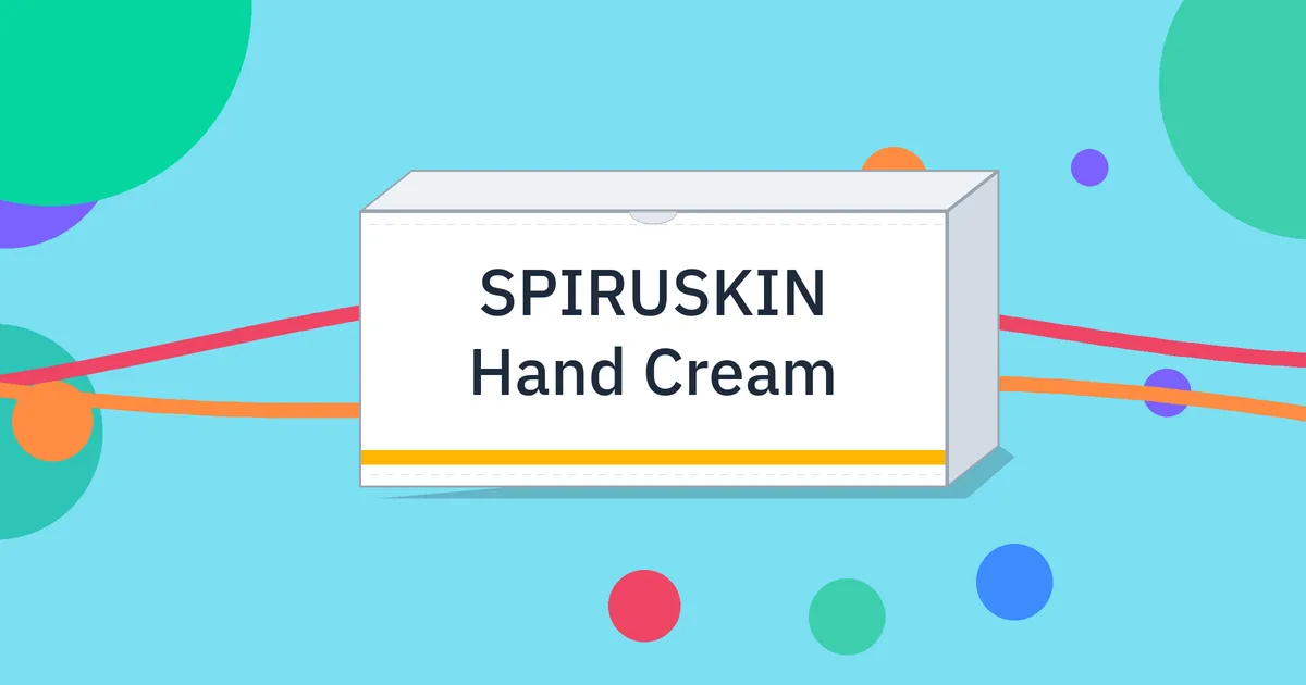 Symbolbild: Packung mit der Aufschrift SPIRUSKIN Hand Cream (PZN 18131435) – Verfügbarkeit und Bezug in Apotheken in Frankfurt am Main