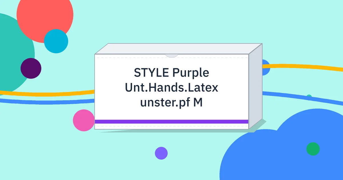 Symbolbild: Packung mit der Aufschrift STYLE Purple Unt.Hands.Latex unster.pf M (PZN 15569711) – Verfügbarkeit und Bezug in Apotheken in Frankfurt am Main