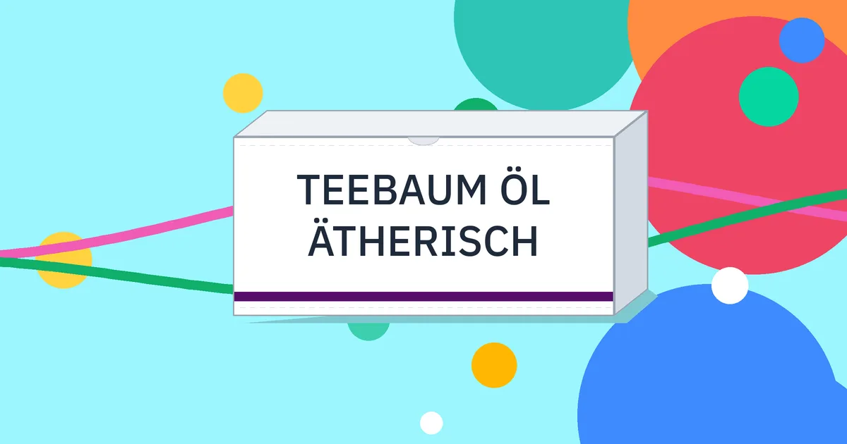Symbolbild: Packung mit der Aufschrift TEEBAUM ÖL ÄTHERISCH (PZN 15295113) – Verfügbarkeit und Bezug in Apotheken in Frankfurt am Main