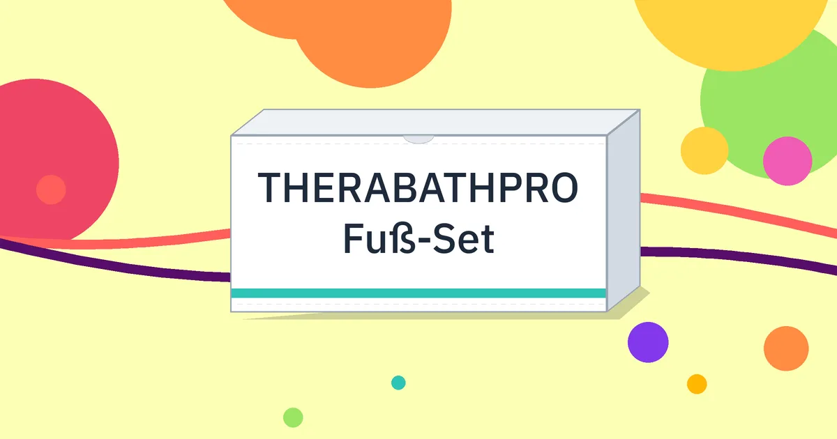 Symbolbild: Packung mit der Aufschrift THERABATHPRO Fuß-Set (PZN 03421127) – Verfügbarkeit und Bezug in Apotheken in Frankfurt am Main
