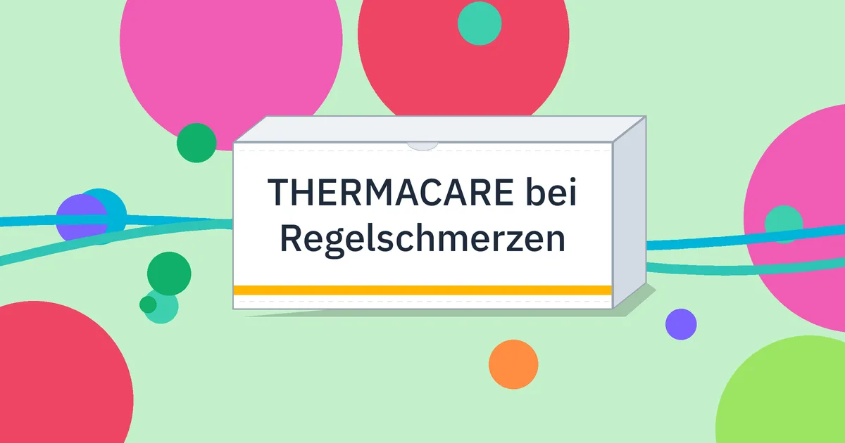 Symbolbild: Packung mit der Aufschrift THERMACARE bei Regelschmerzen (PZN 10419421) – Verfügbarkeit und Bezug in Apotheken in Frankfurt am Main