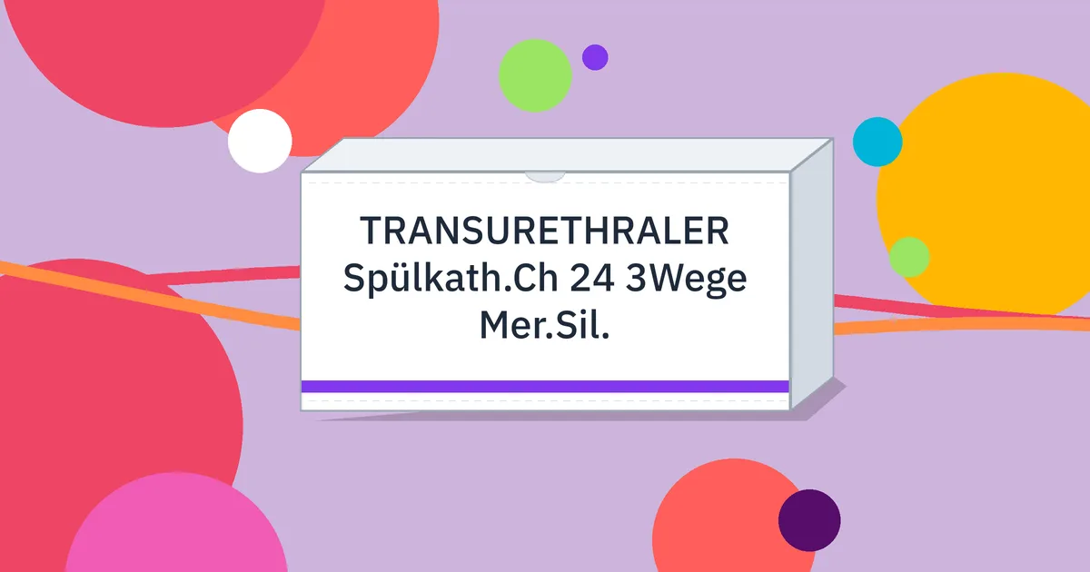 Symbolbild: Packung mit der Aufschrift TRANSURETHRALER Spülkath.Ch 24 3Wege Mer.Sil. (PZN 04506848) – Verfügbarkeit und Bezug in Apotheken in Frankfurt am Main