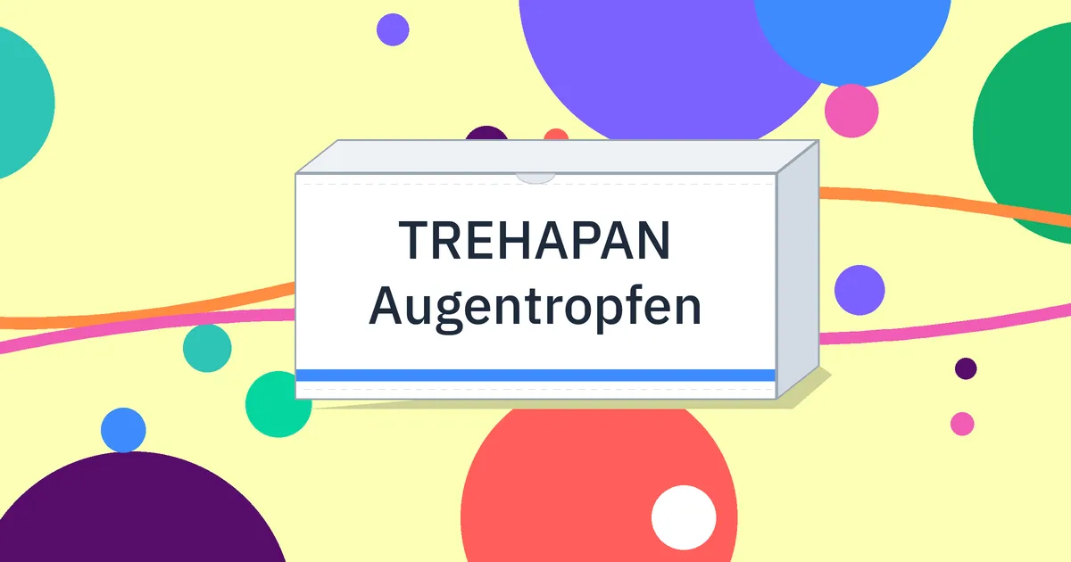 Symbolbild: Packung mit der Aufschrift TREHAPAN Augentropfen (PZN 18831581) – Verfügbarkeit und Bezug in Apotheken in Frankfurt am Main