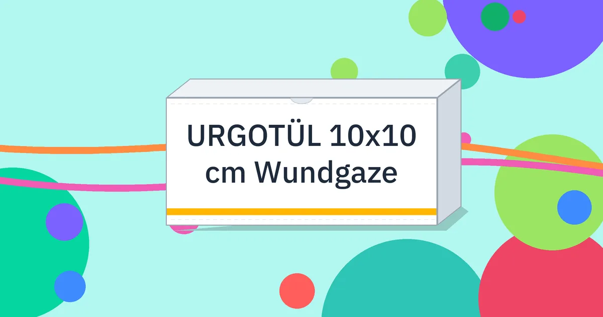 Symbolbild: Packung mit der Aufschrift URGOTÜL 10x10 cm Wundgaze (PZN 20828327) – Verfügbarkeit und Bezug in Apotheken in Frankfurt am Main