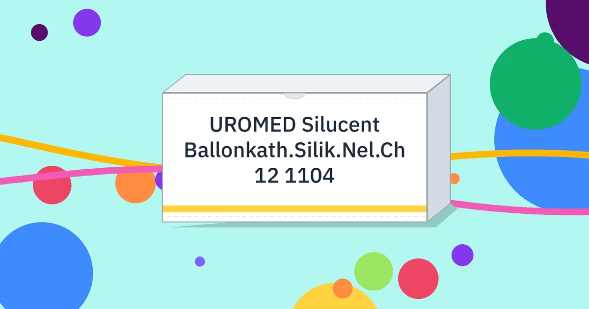 Symbolbild: Packung mit der Aufschrift UROMED Silucent Ballonkath.Silik.Nel.Ch 12 1104 (PZN 01411389) – Verfügbarkeit und Bezug in Apotheken in Frankfurt am Main