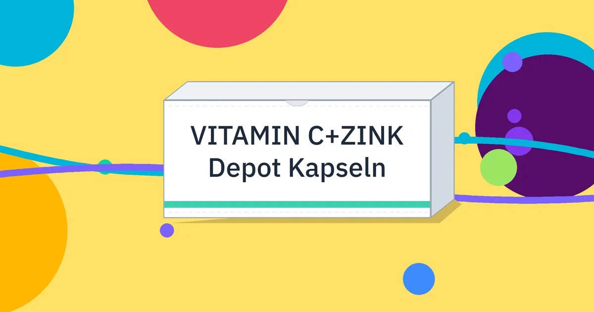 Symbolbild: Packung mit der Aufschrift VITAMIN C+ZINK Depot Kapseln (PZN 02473027) – Verfügbarkeit und Bezug in Apotheken in Frankfurt am Main