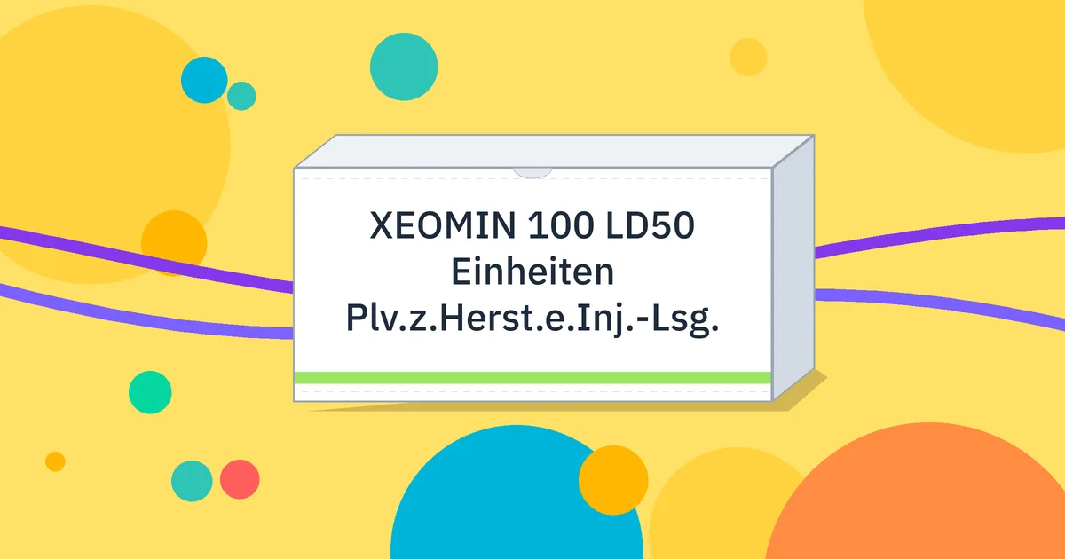 Symbolbild: Packung mit der Aufschrift XEOMIN 100 LD50 Einheiten Plv.z.Herst.e.Inj.-Lsg. (PZN 11216973) – Verfügbarkeit und Bezug in Apotheken in Frankfurt am Main