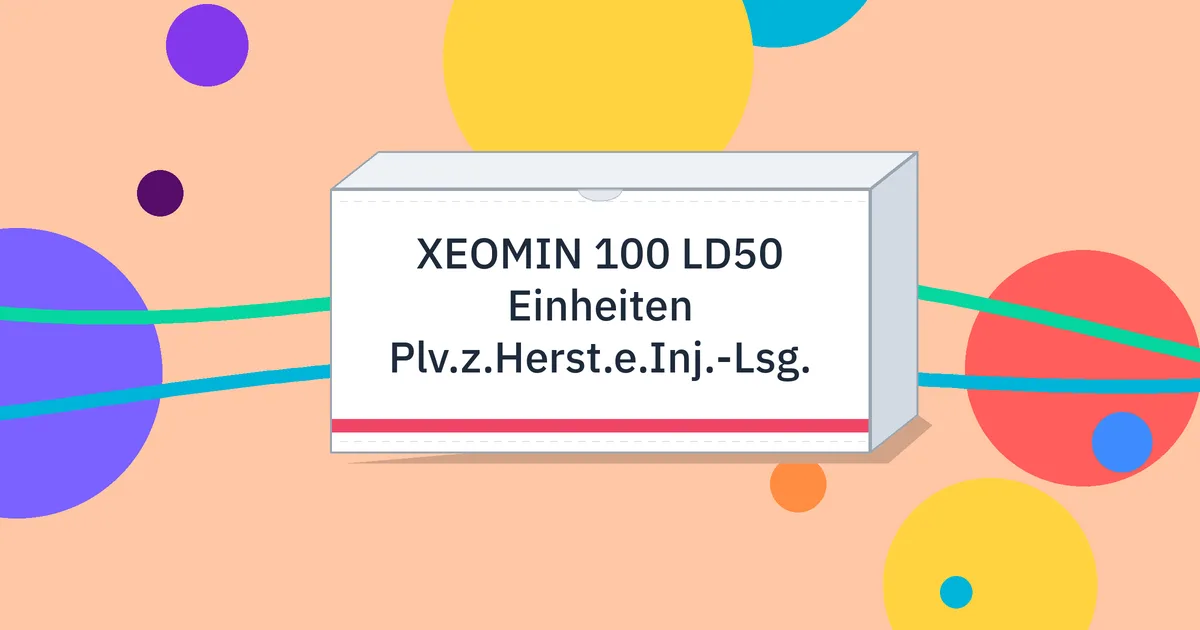 Symbolbild: Packung mit der Aufschrift XEOMIN 100 LD50 Einheiten Plv.z.Herst.e.Inj.-Lsg. (PZN 13541128) – Verfügbarkeit und Bezug in Apotheken in Frankfurt am Main