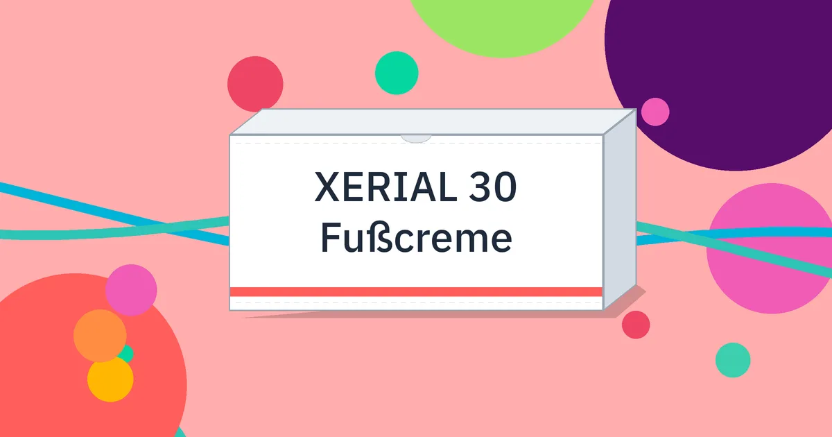 Symbolbild: Packung mit der Aufschrift XERIAL 30 Fußcreme (PZN 20788763) – Verfügbarkeit und Bezug in Apotheken in Frankfurt am Main
