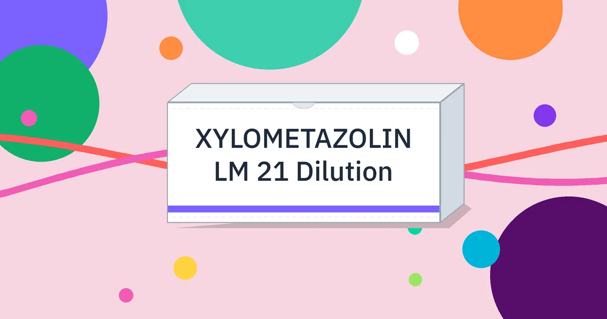 Symbolbild: Packung mit der Aufschrift XYLOMETAZOLIN LM 21 Dilution (PZN 13283494) – Verfügbarkeit und Bezug in Apotheken in Frankfurt am Main