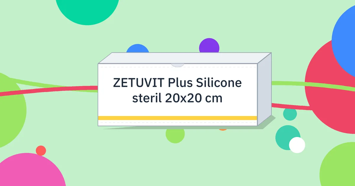 Symbolbild: Packung mit der Aufschrift ZETUVIT Plus Silicone steril 20x20 cm (PZN 20025746) – Verfügbarkeit und Bezug in Apotheken in Frankfurt am Main