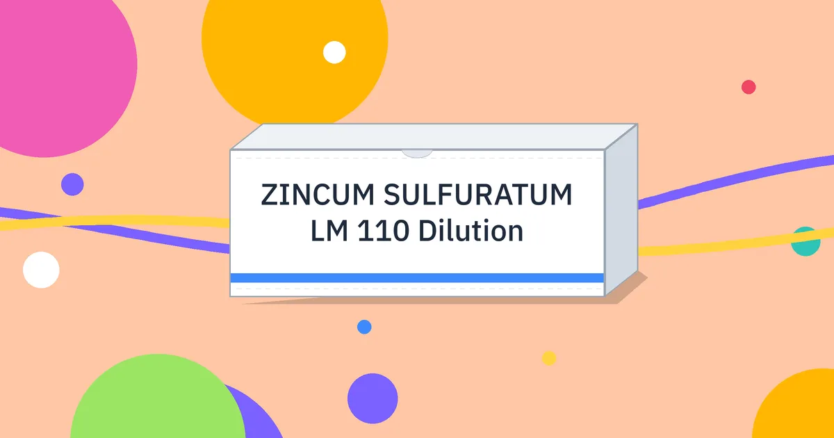 Symbolbild: Packung mit der Aufschrift ZINCUM SULFURATUM LM 110 Dilution (PZN 13299839) – Verfügbarkeit und Bezug in Apotheken in Frankfurt am Main