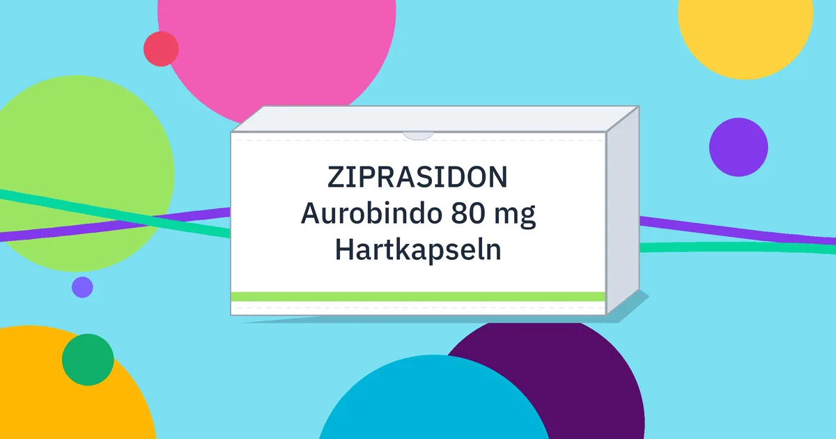 Symbolbild: Packung mit der Aufschrift ZIPRASIDON Aurobindo 80 mg Hartkapseln (PZN 10073253) – Verfügbarkeit und Bezug in Apotheken in Frankfurt am Main