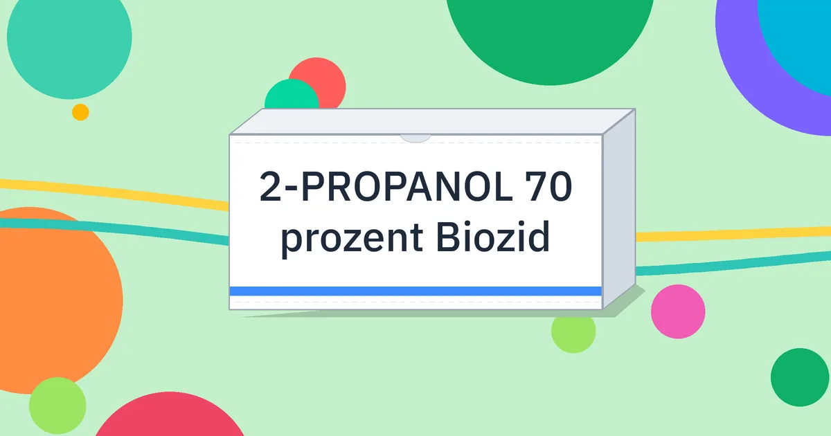Symbolbild: Packung mit der Aufschrift 2-PROPANOL 70 prozent Biozid (PZN 18030533) – Verfügbarkeit und Bezug in Apotheken in Frankfurt am Main